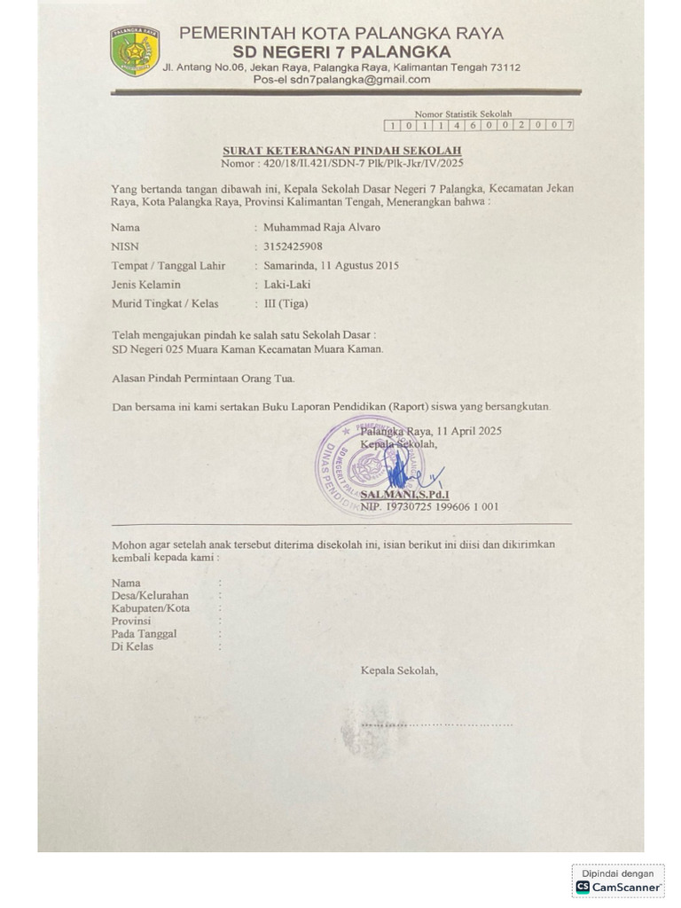 Surat pindah Raja | PDF