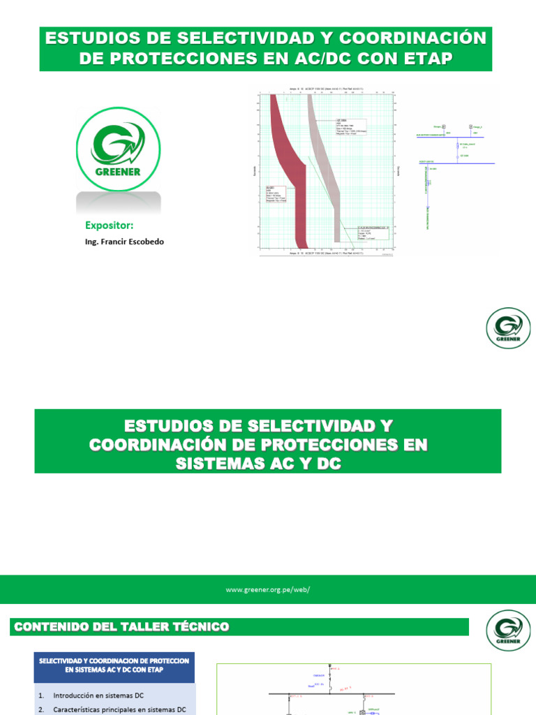 Diapositivas - Selectividad y Coordinación de Protecciones en AC-DC Con ETAP | PDF | Corriente ...