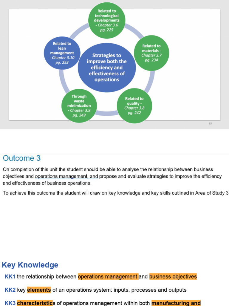 U3 AOS 3 Operation Management Slides | PDF | Automation | Quality Assurance