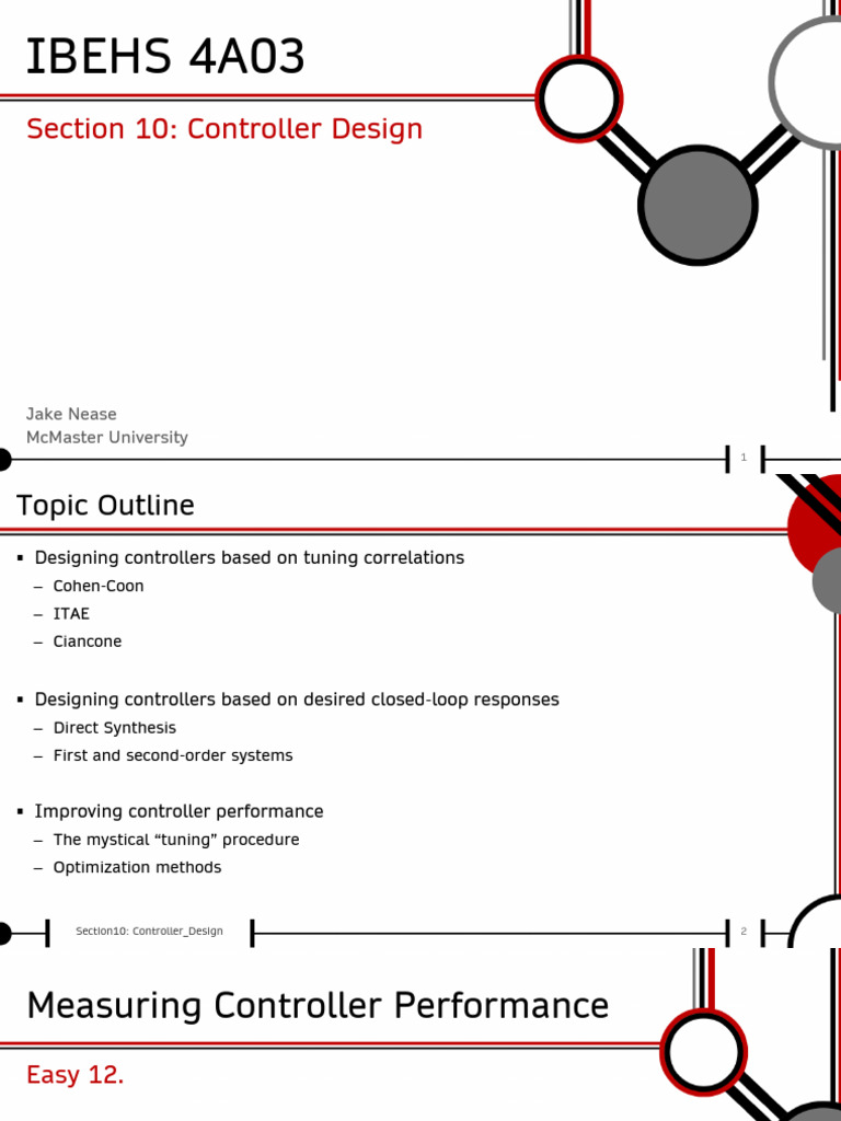 Controller Design Techniques in IBEHS 4A03 | PDF | Control Theory ...