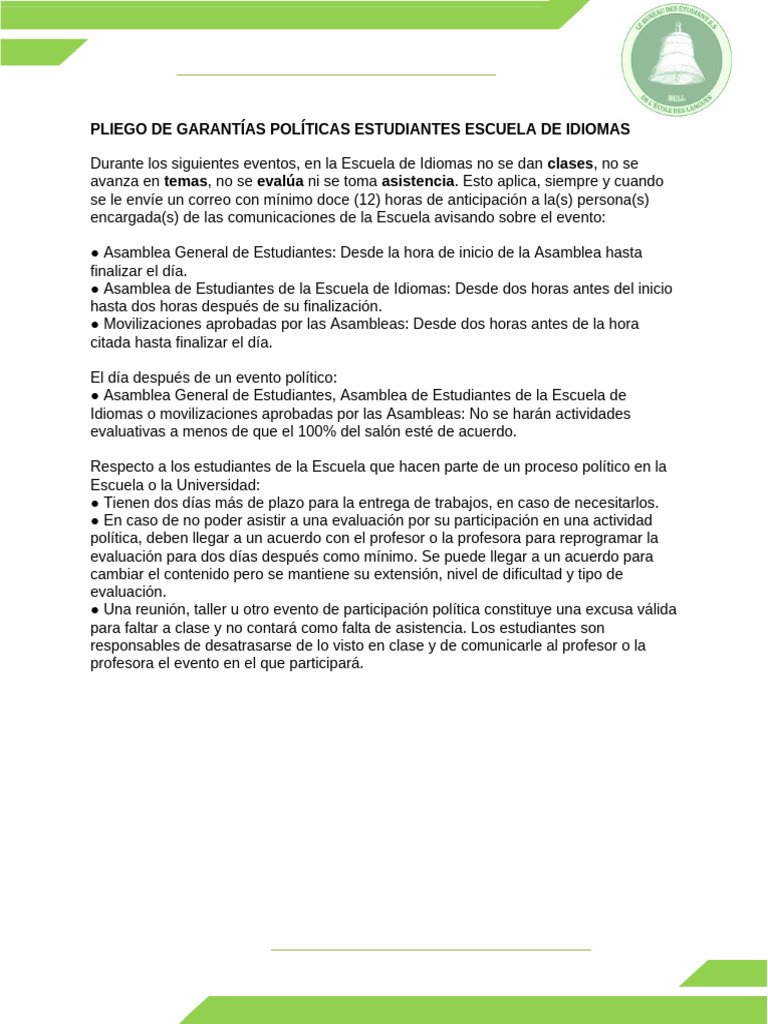 Garantias Estudiantiles V2 | PDF