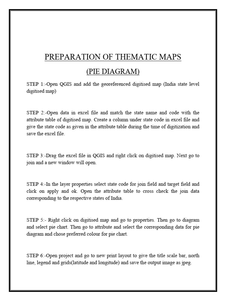 Creating Thematic Pie Charts in QGIS | PDF
