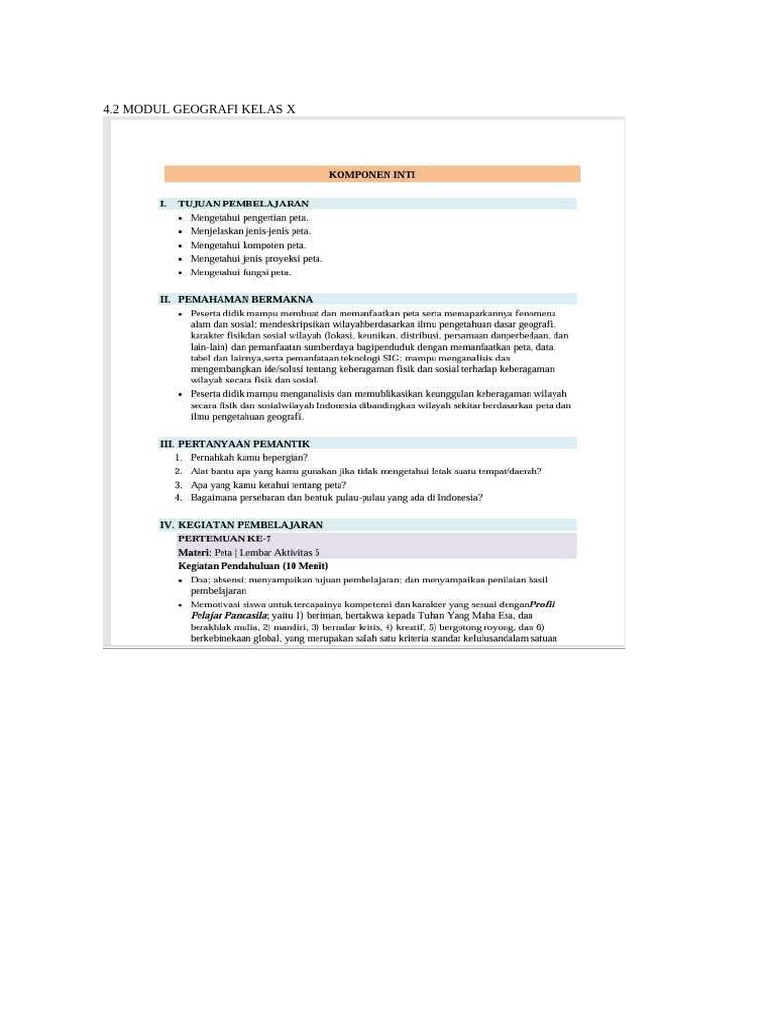 4.2. Memfasilitasi PDD Untu Menguatkan Kecintaan Sejarah Dan Alam Indonesia Melalui Modul Geo X ...