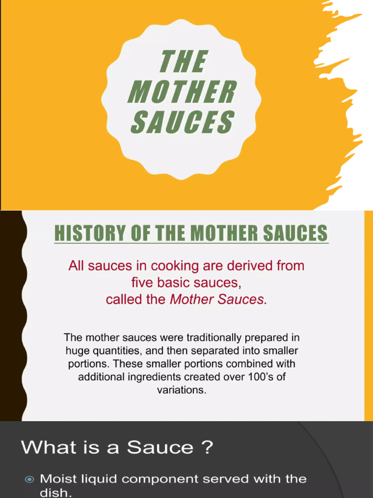 Mother Sauces | PDF
