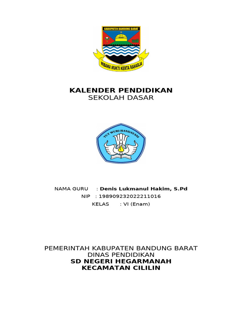 Kalender Pendidikan SD Luqmanul Hakim | PDF