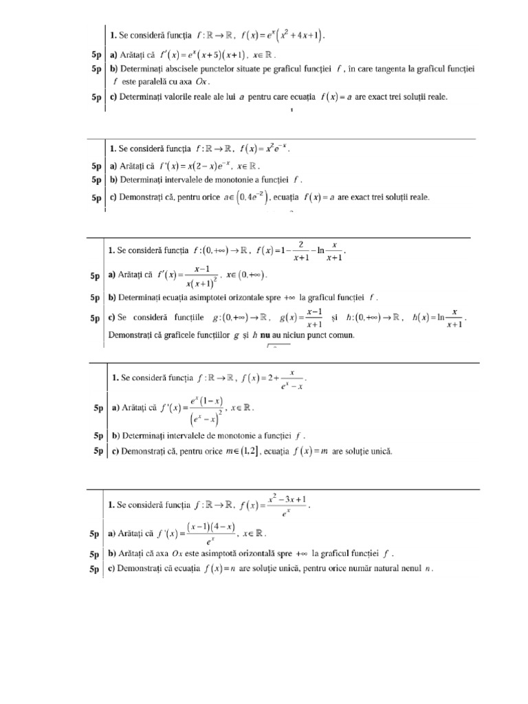 Sirul Lui Rolle - Selectie Bac | PDF