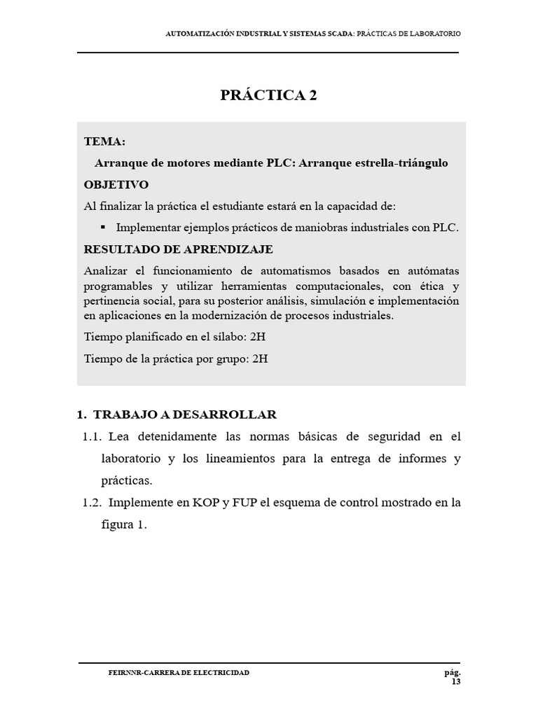 Práctica 02 | PDF | Scada | Controlador lógico programable