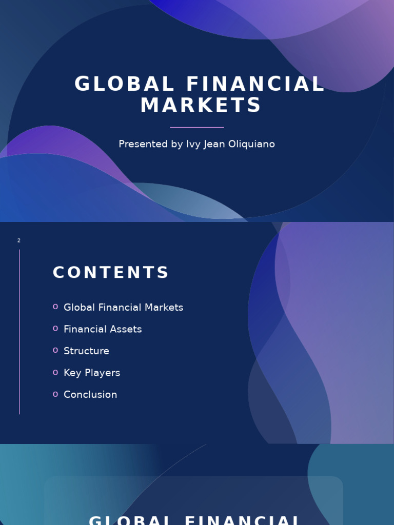 Overview of Global Financial Markets | PDF | Financial Markets ...