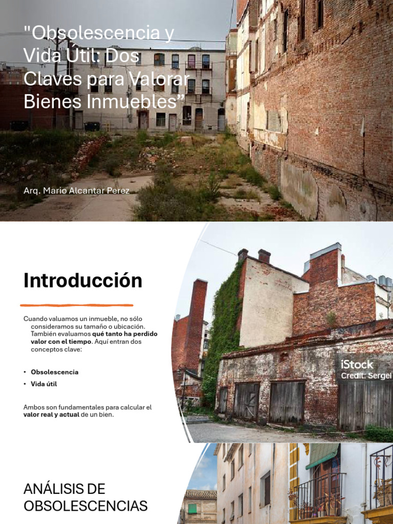 Obsolescencia y Valoración Inmobiliaria | PDF | Bienes raíces | Economias