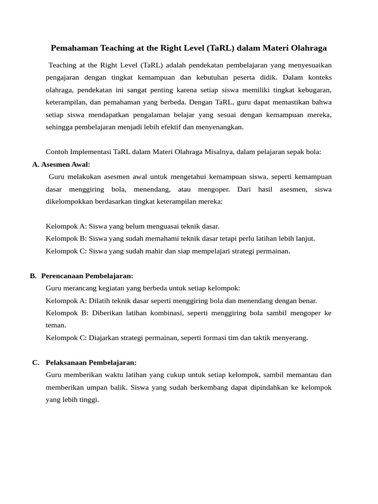 Pemahaman Teaching at the Right Level | PDF