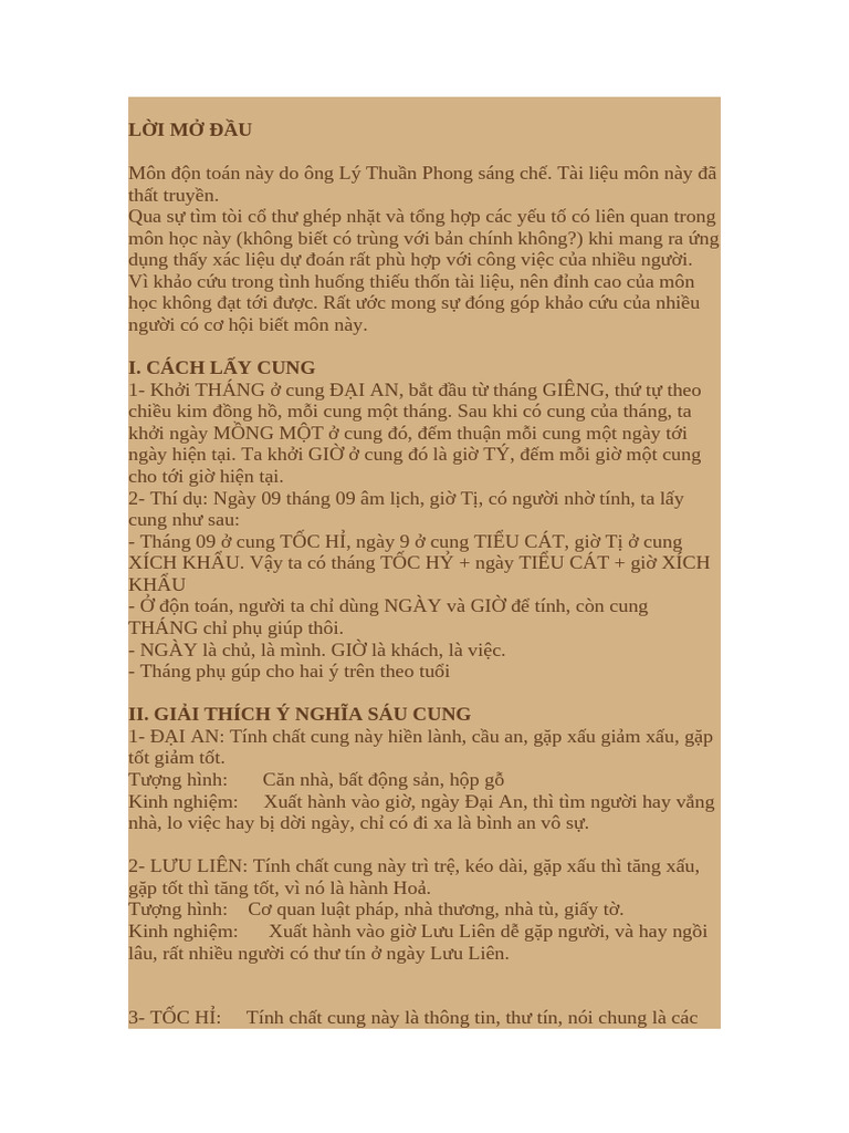 lục nhâm tiểu độn | PDF