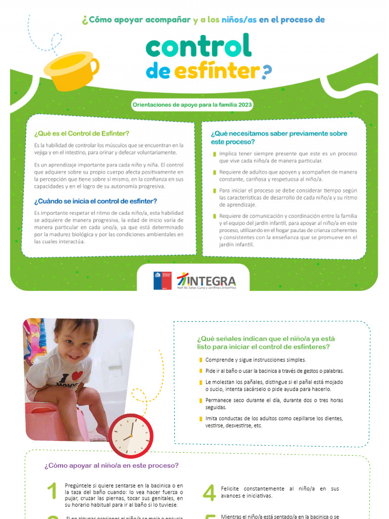 Cartilla Control de Esfinter Familias 2023 | PDF