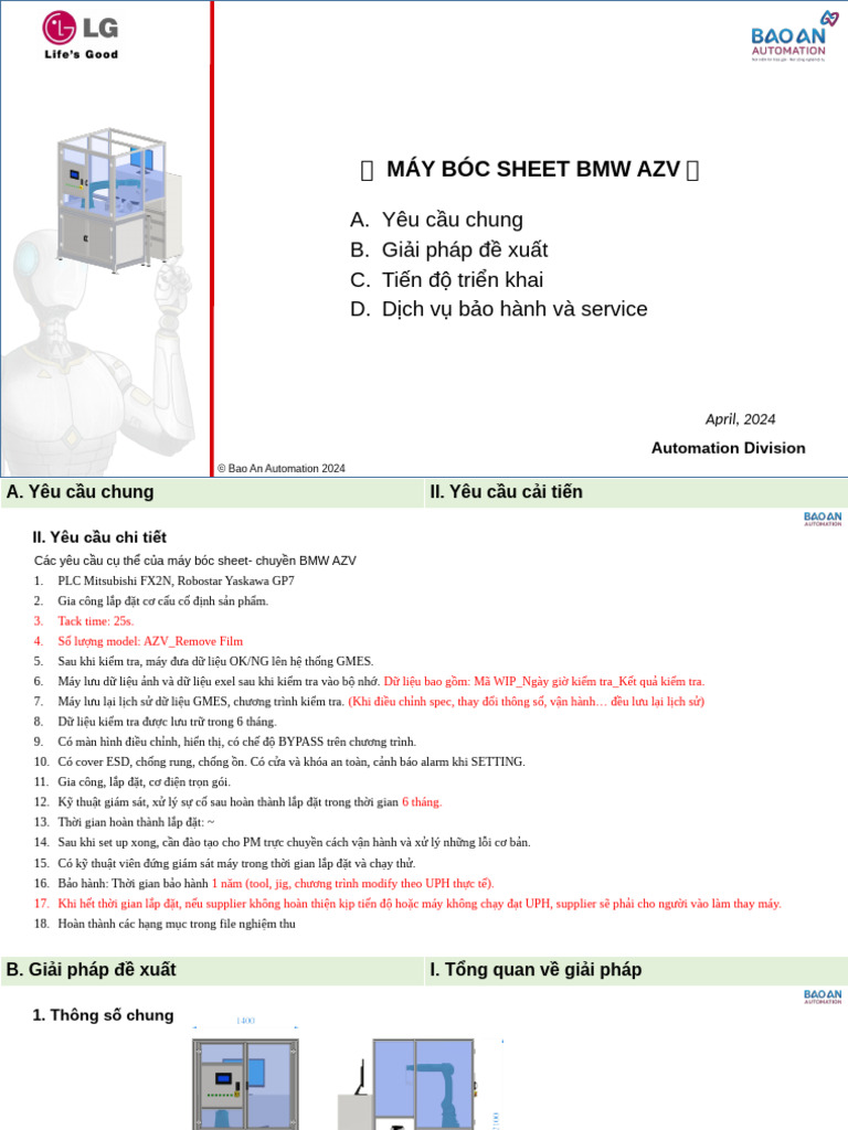 Phương Án Máy Bóc Sheet AZV | PDF