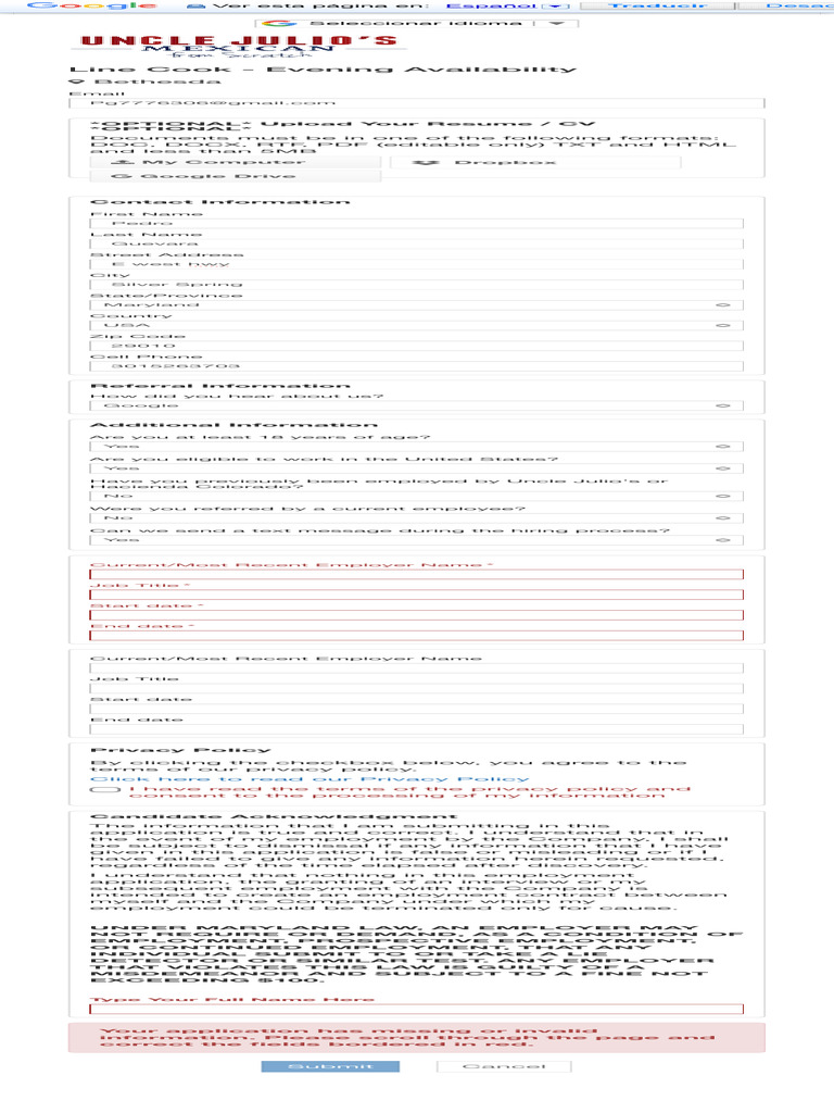 Quick Apply | PDF | Employment