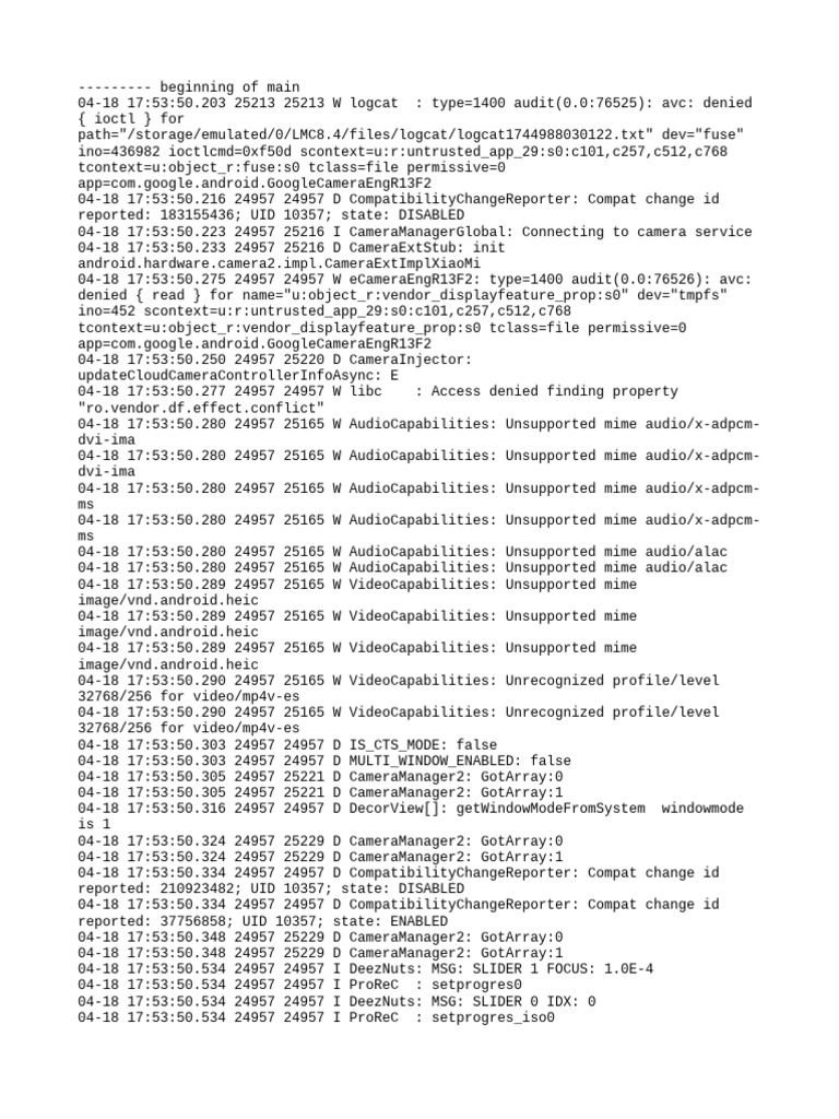 Log Cat 1744988030122 | PDF | Computing | Software