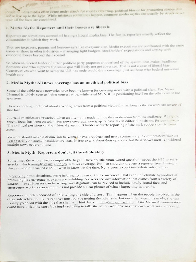 Media Myth | PDF