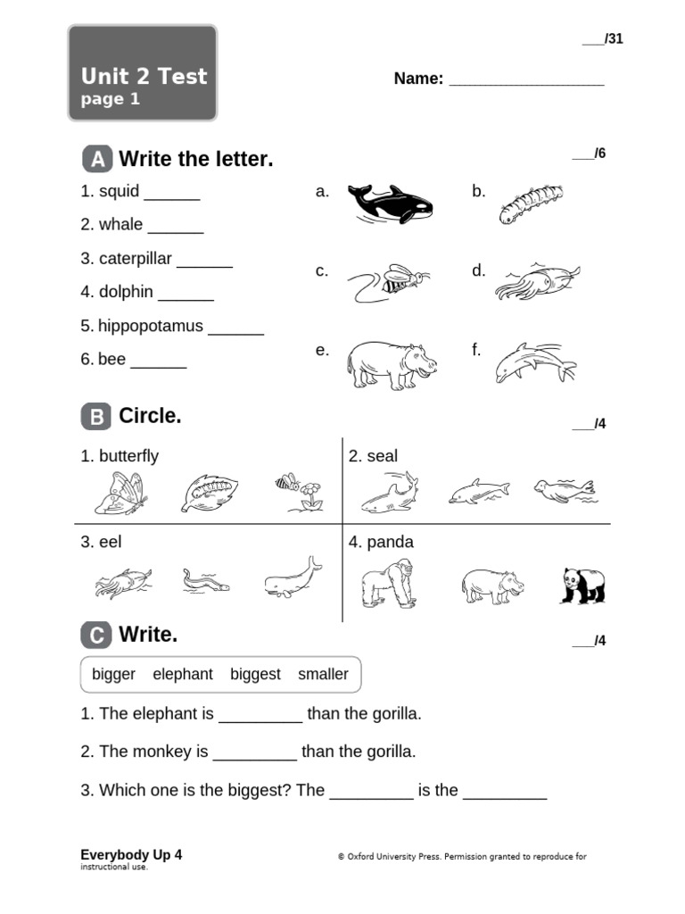 EU2e_L4_UT2 | PDF | Marine Mammals | Zoology