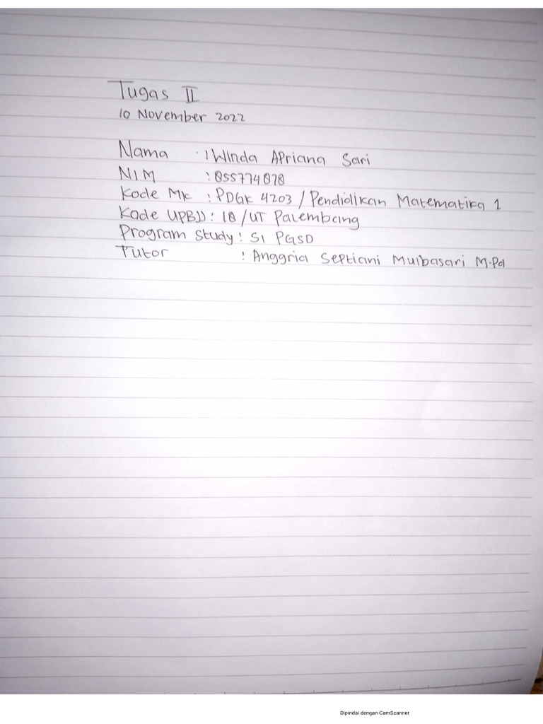Tugas2 Matematika 1 Winda Apriana Sari | PDF