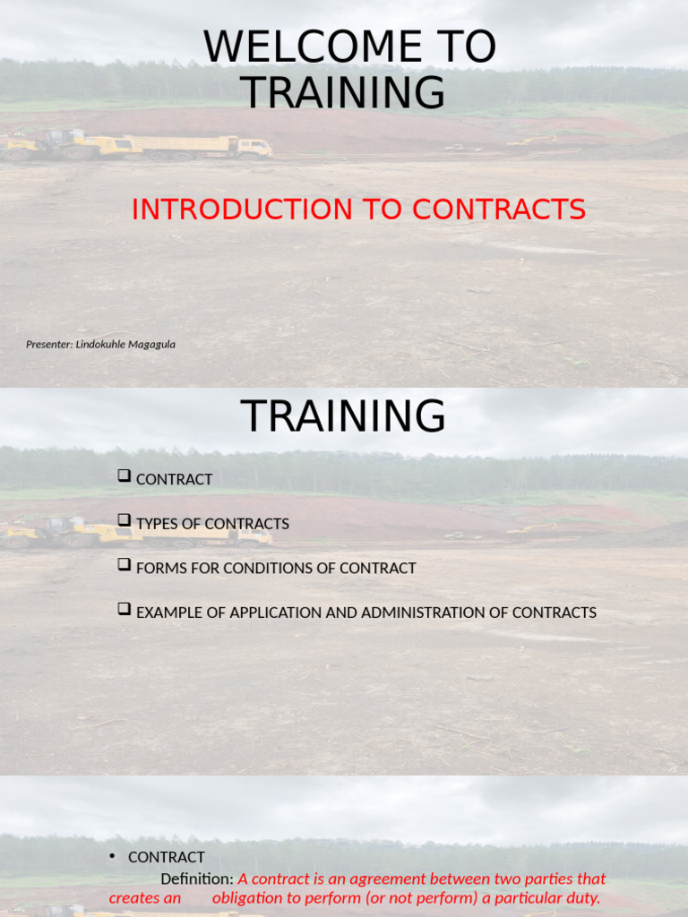 Introduction To Contracts and Specifications | PDF | Employment ...
