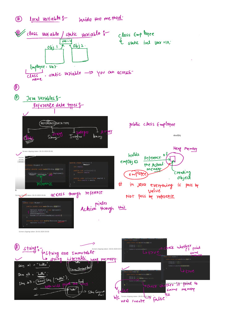Variables in Java4 | PDF