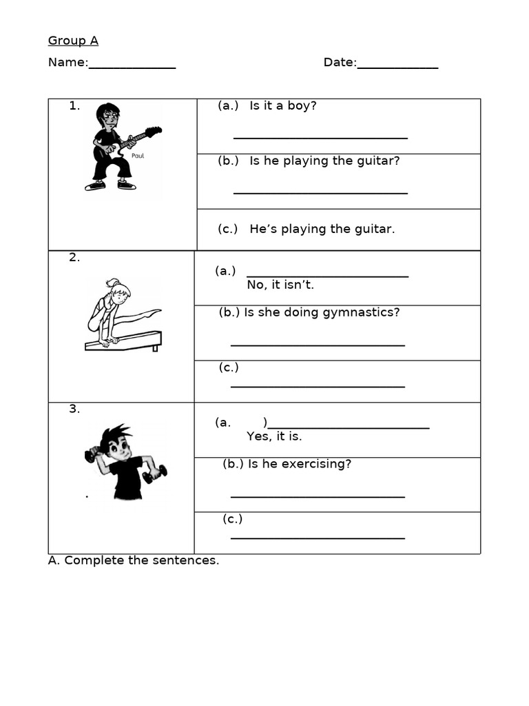 ESL Sentence Completion Exercises | PDF | Recreation | Individual Sports