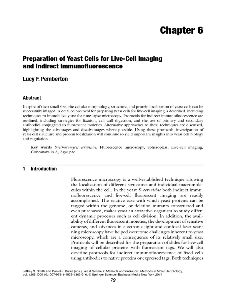 Yeast Genetics Methods and Protocols by Jeffrey S. Smith, Daniel J ...