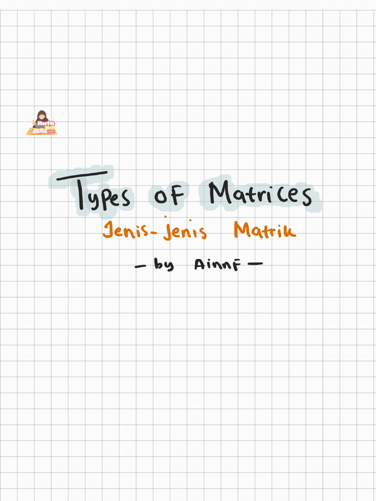 Jenis jenis matrik | PDF