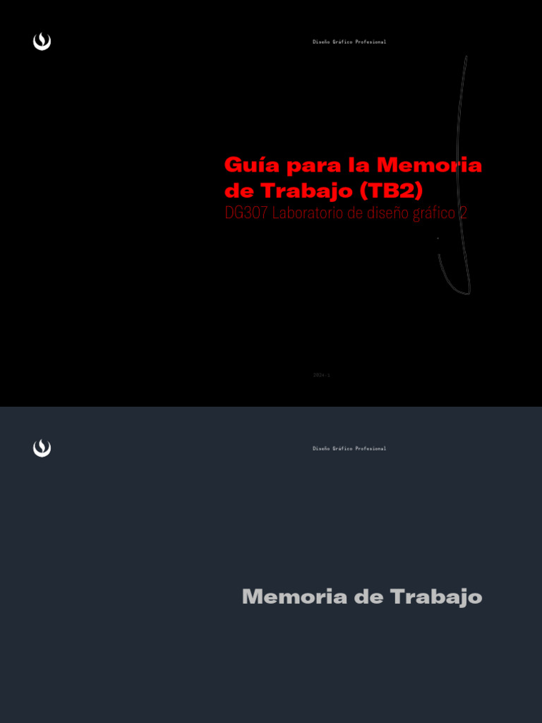 G05 - Guía Memoria de Trabajo TB2 | PDF | Diseño | Diseño gráfico