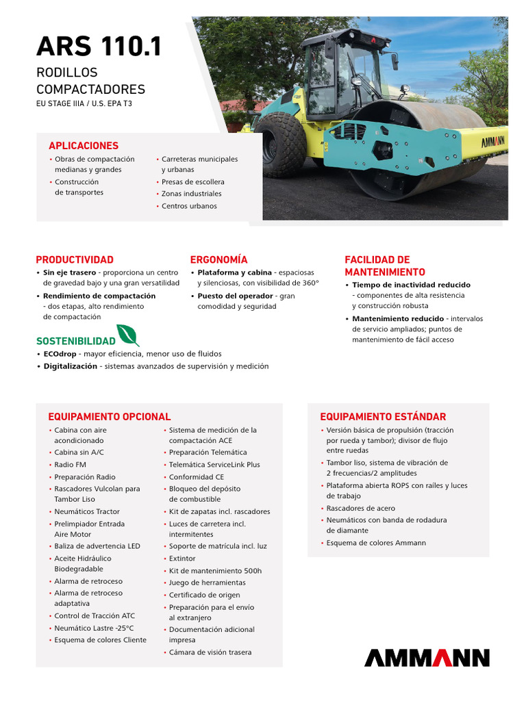 Rodillos Compactadores ARS 110.1 | PDF | Neumático