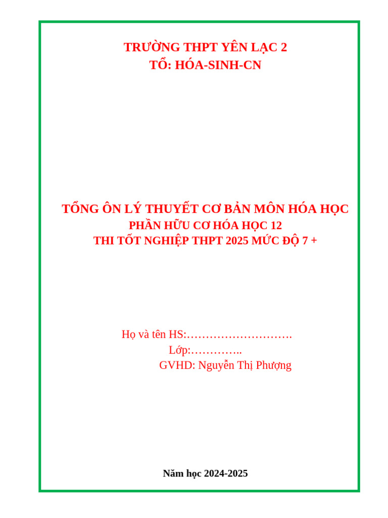 Phan A - Tong On Ly Thuyet Co Ban 2025. TTB - in - Chuong 1, 2, 3, 4 | PDF