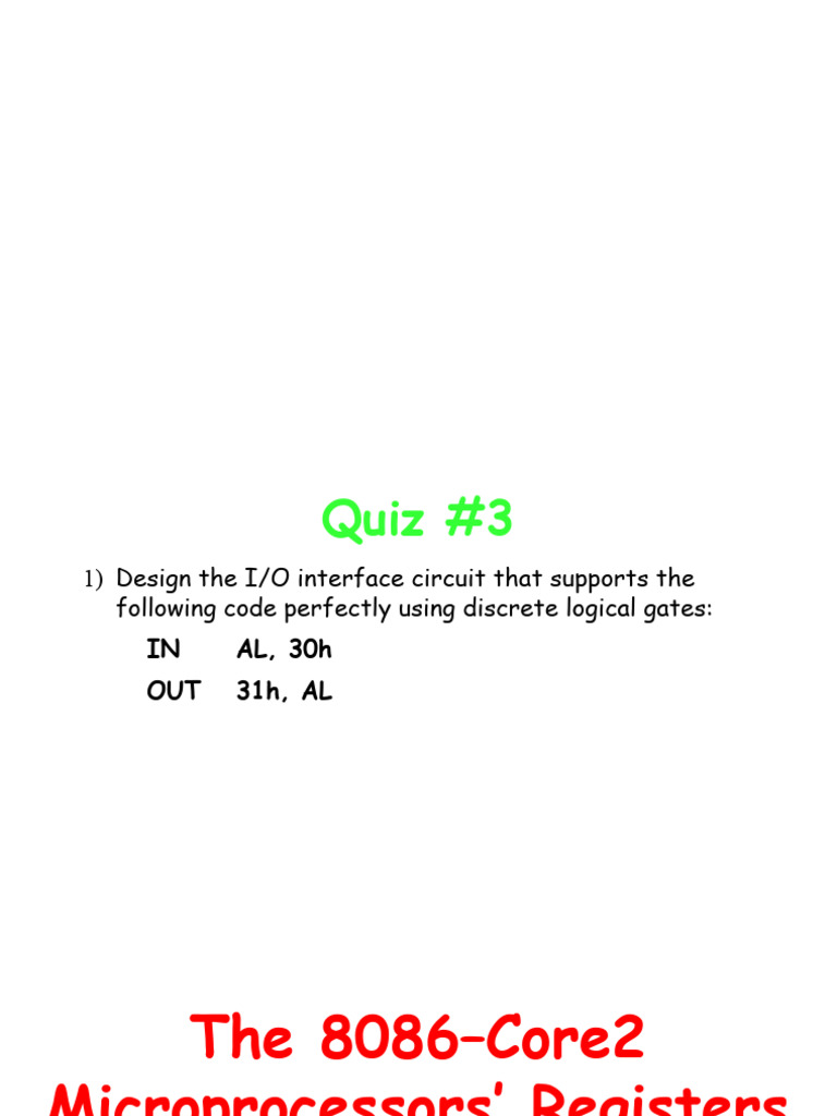 Micro (2) - The 8X86 Registers 11 - 3-2025 | PDF | 64 Bit Computing ...