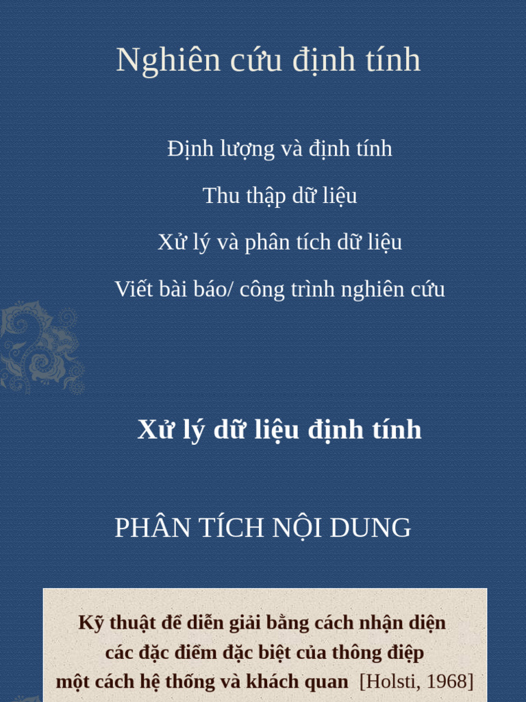 BaiGiang - PPNC - Phan Tich Noi Dung | PDF