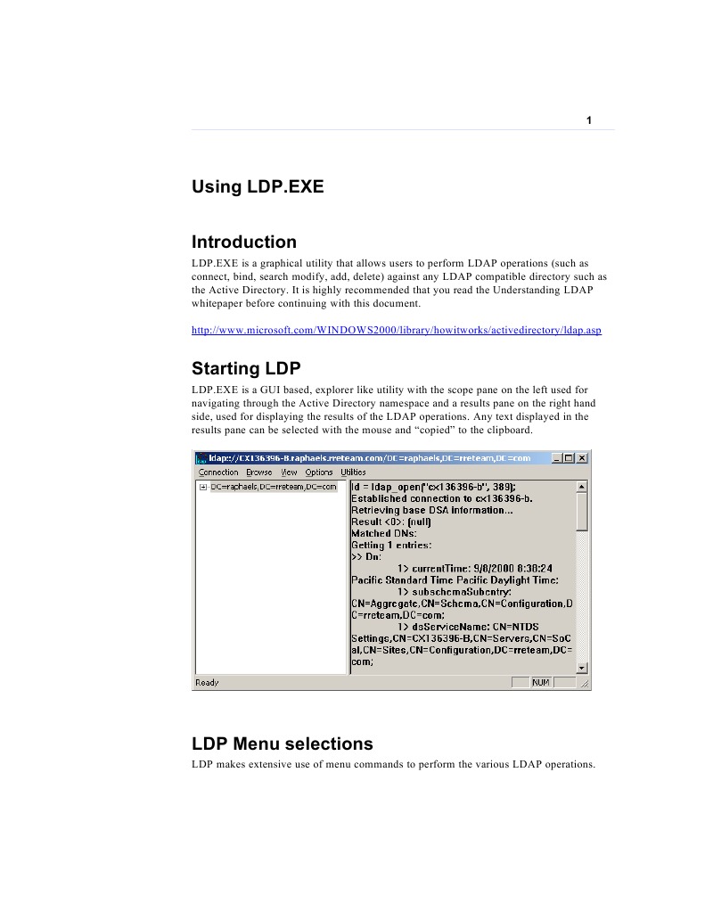 LDP | PDF | Active Directory | Computer Data