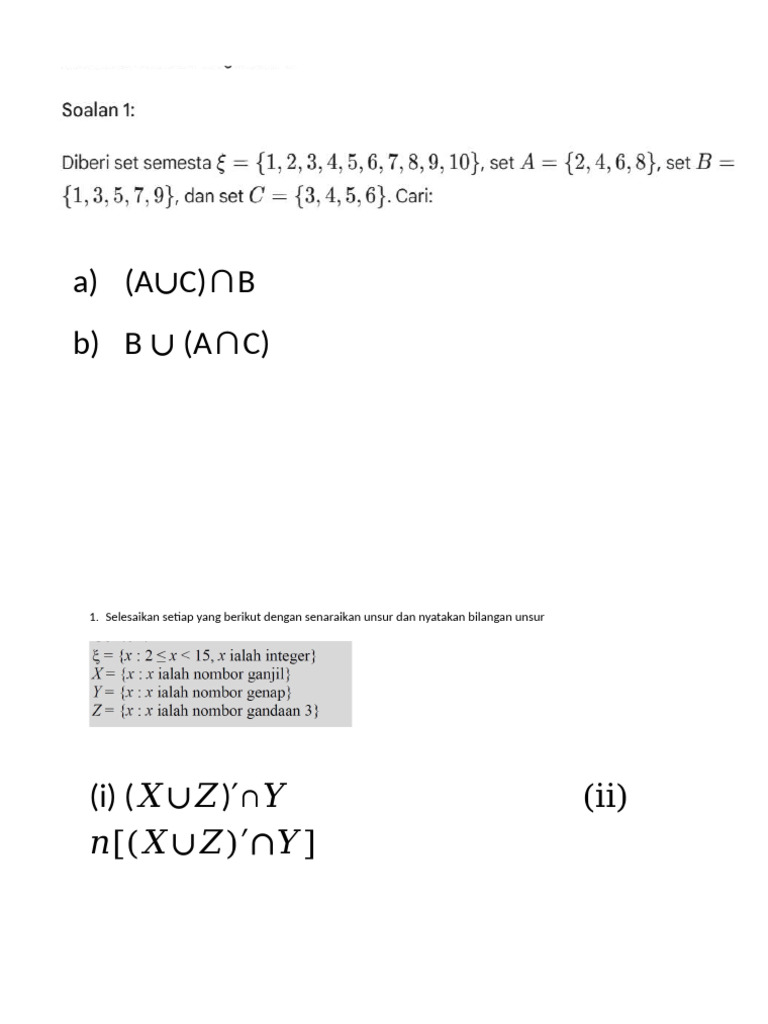 Gabungan Operasi Set | PDF