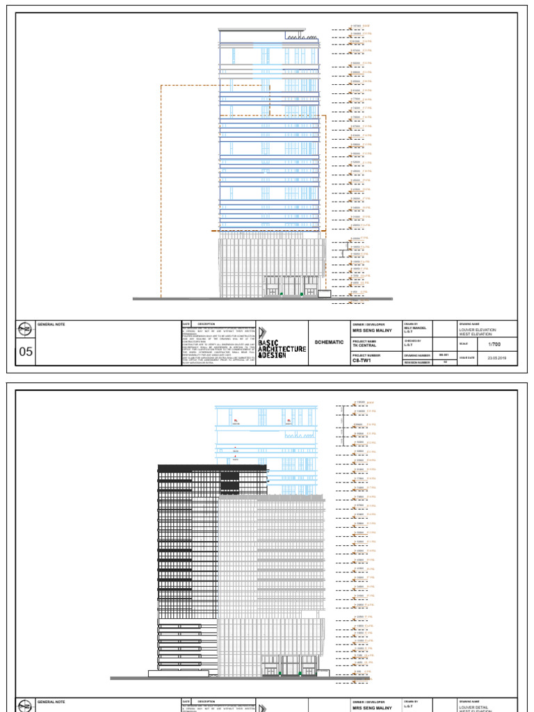 Louver Detail Drawings for TK Central | PDF