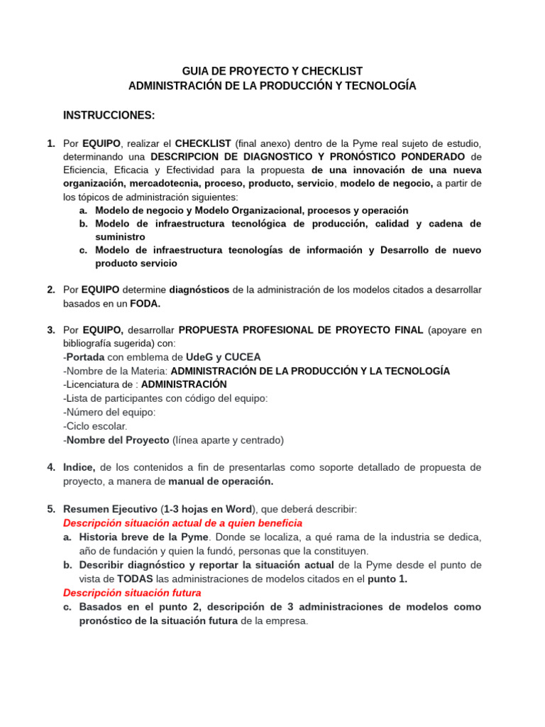 Apyt - Guia Proy y CHKLST | PDF | Modelo de negocio | Marketing