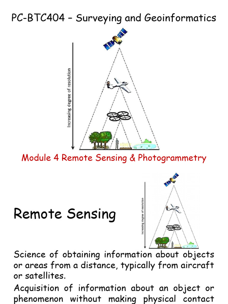 L - Remote Sensing - Photogrammetry | PDF | Aerial Photography | Remote Sensing