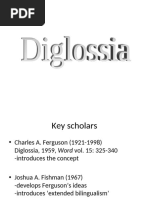 1.diglossia. Definition, History, Functions and Characteristics of Diglossia. Linguistic ...