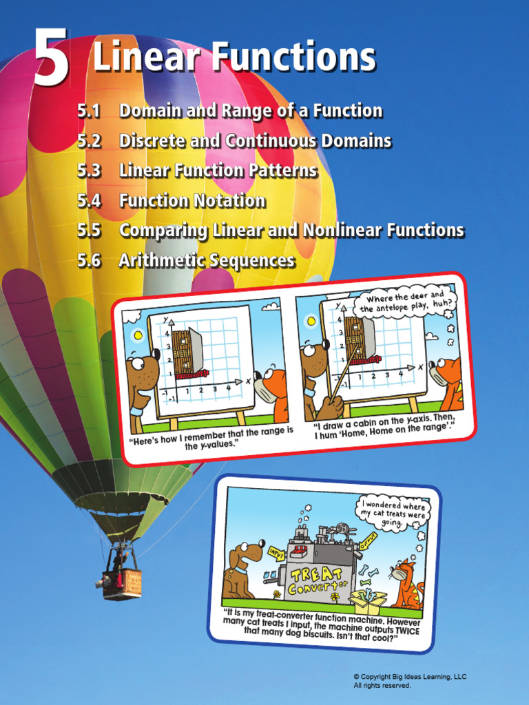 alg1_pe_ch_5 | PDF | Function (Mathematics) | Dependent And Independent Variables