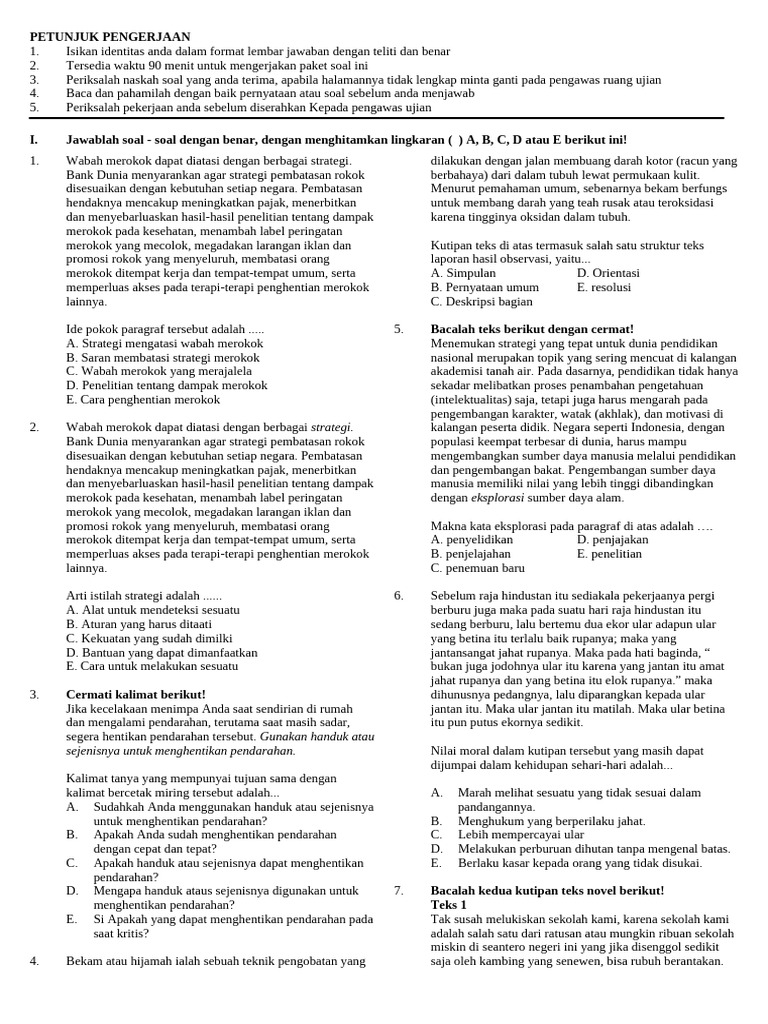 Soal Usbk CDK-2025 | PDF