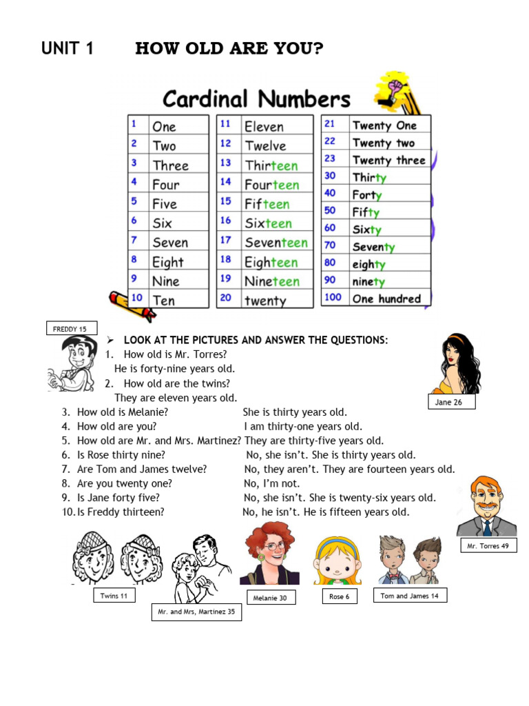 Unit 1 How Old Are You-1 | PDF | Europe | Linguistics