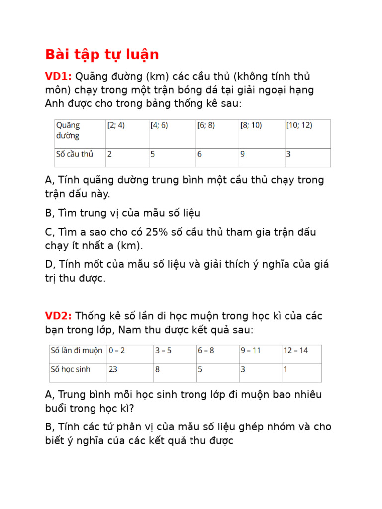 Bai Tap Ve Nha Chuong 3 | PDF