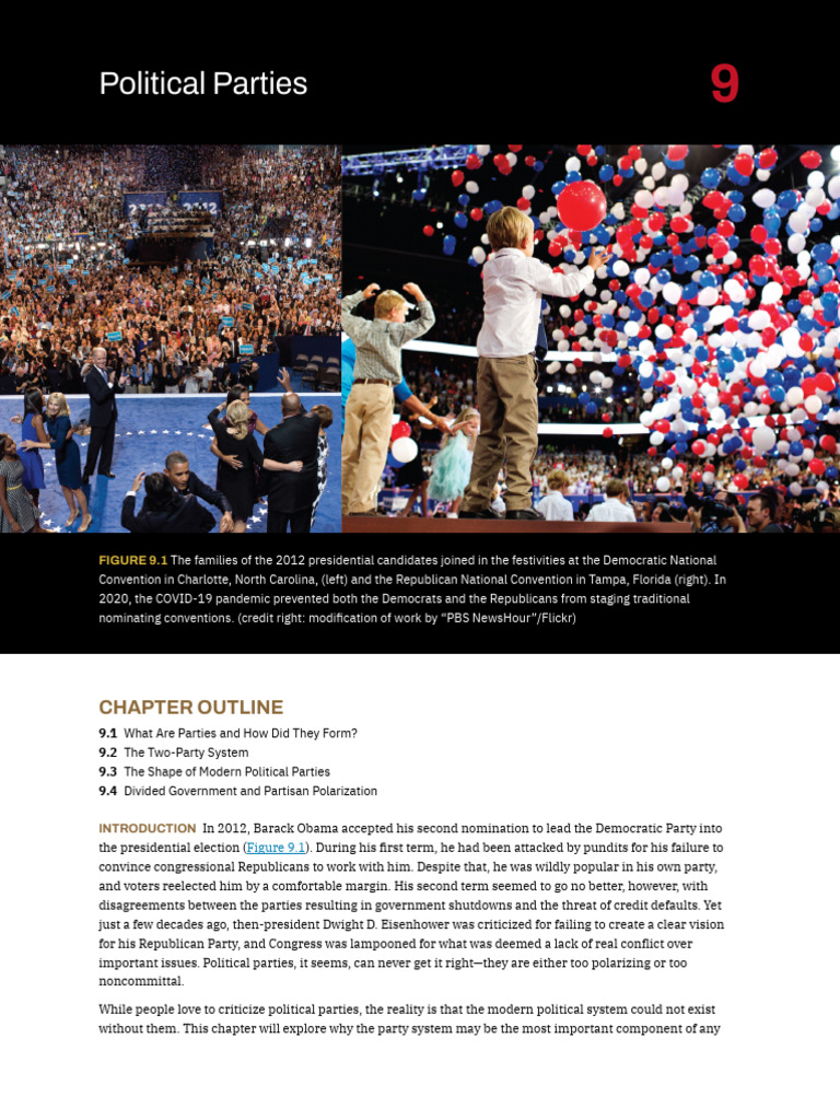 Ch. 9 American Government 3e-2 | PDF | Political Parties | Voting
