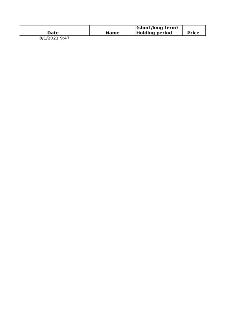 Trading Diary 202107 | PDF | Financial Markets | Market (Economics)