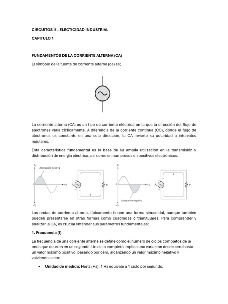 Corriente Alterna Elt311 | PDF | Corriente alterna | Corriente eléctrica