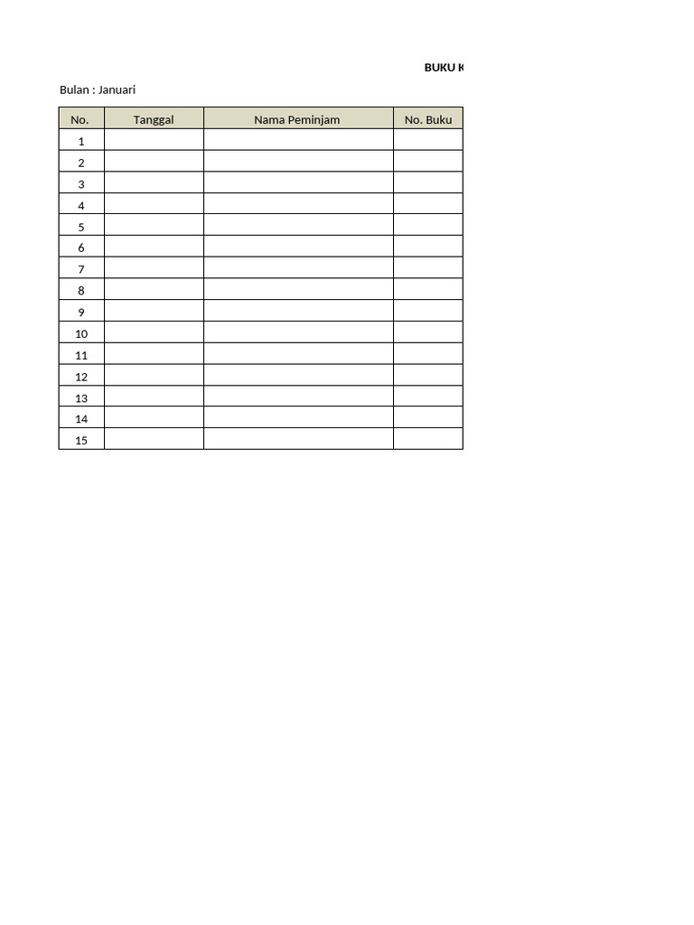 A.5. Data Peminjam Perpustakaan | PDF