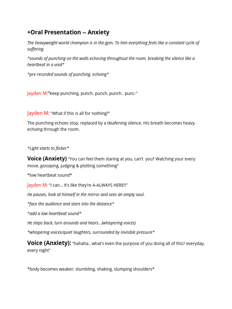 Oral Presentation PLAN FINALH | PDF