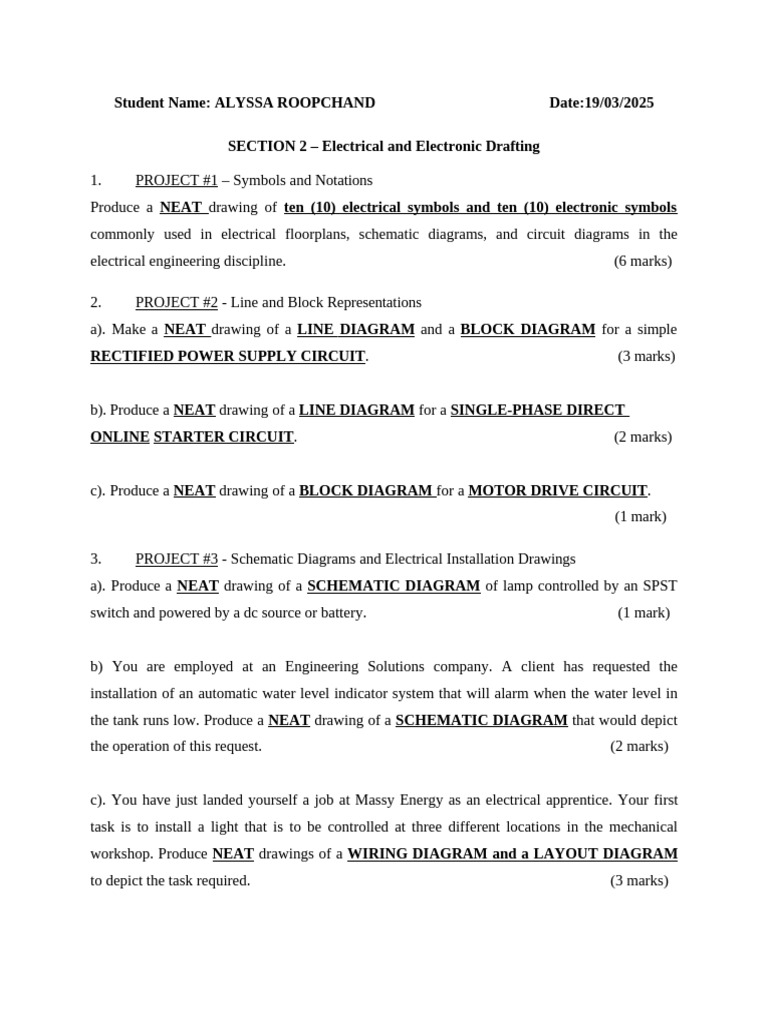 Section 2 - Electrical and Electronic Drafting | PDF | Electricity | Electromagnetism