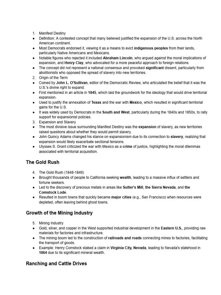 Guided Notes - Settling The West - 1865-1900 (2025) | PDF | Native ...