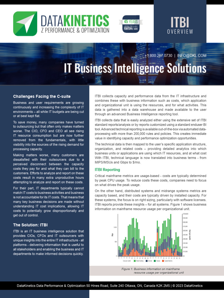DataKinetics ITBI Overview | PDF | Business Intelligence | Chief ...